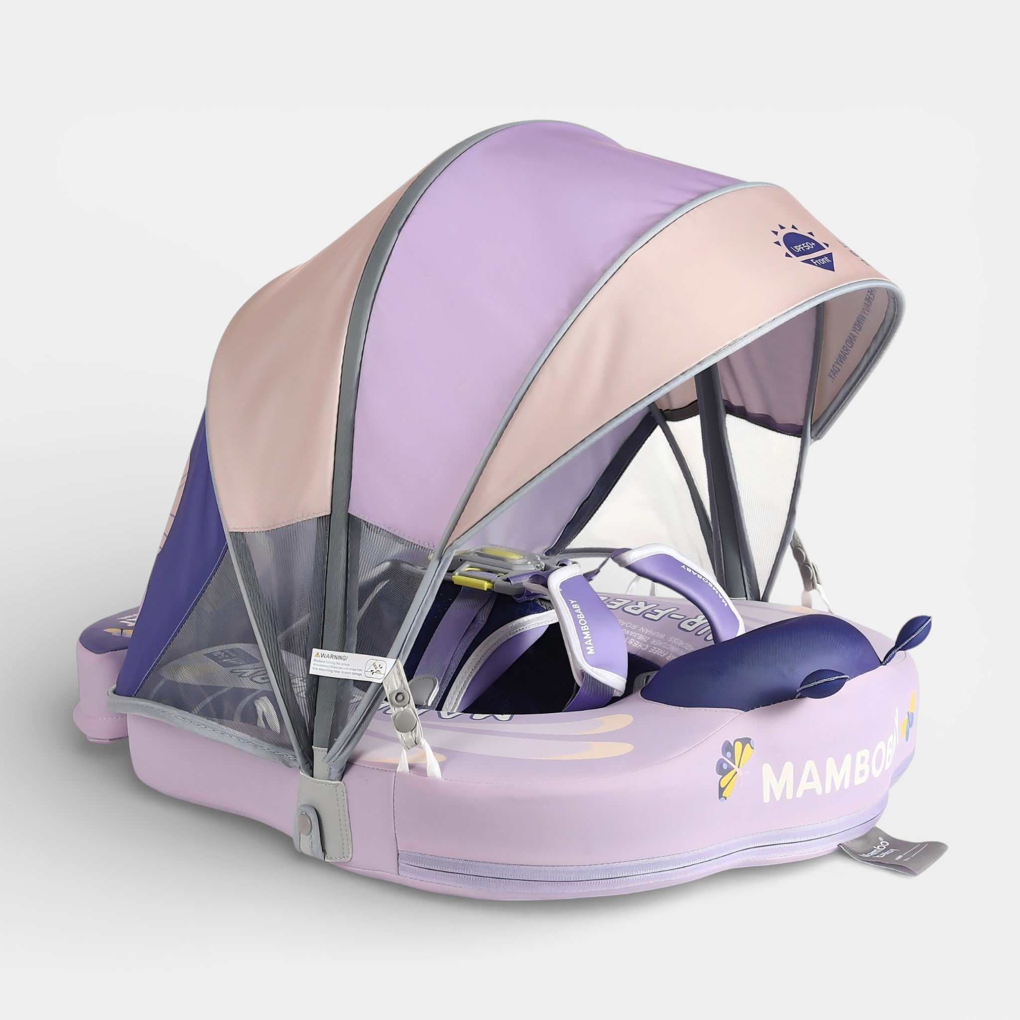 FoamCore™ Ultra Canopy Baby Float – Butterfly Purple (3–24 Months ...