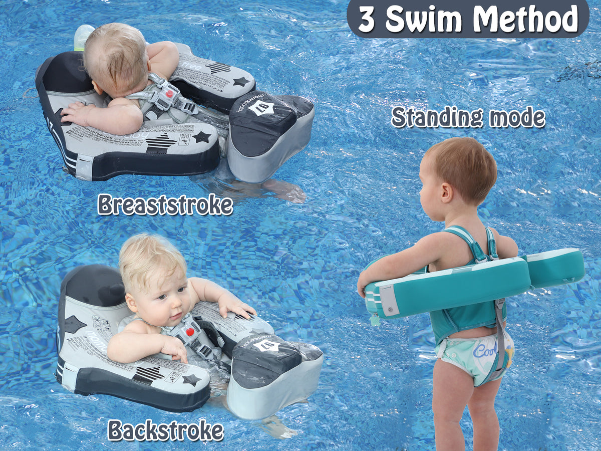 FoamCore™ TriPose Ultra Canopy Baby Float – Airplane Shadow Jet (3–48 ...