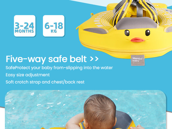 FoamCore™ Waterproof Deluxe Baby Float – Duck (3–24 Months) | Mambobaby ...