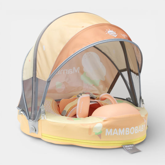FoamCore™ Ultra Canopy Baby Float – Ice Cream Creamy Peach (3–24 Months ...